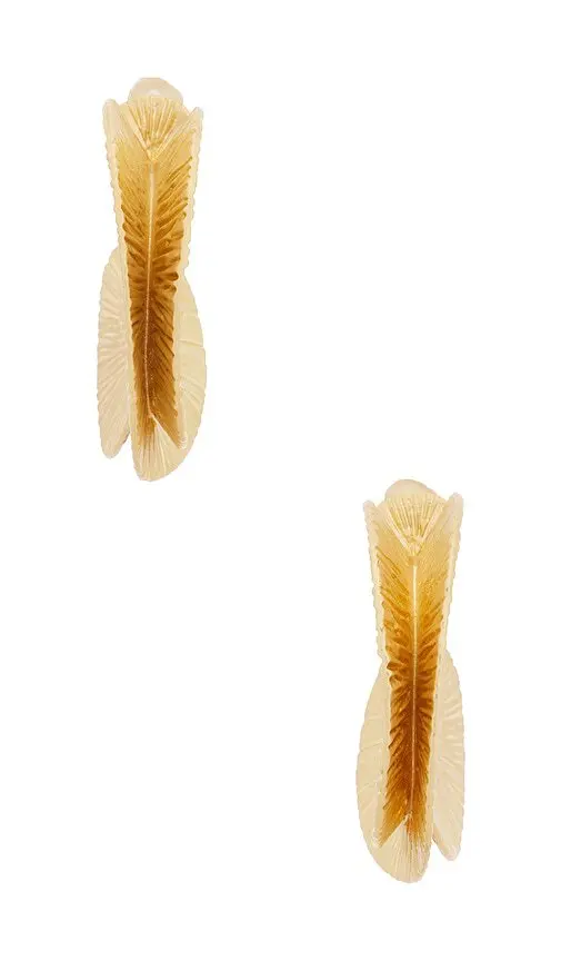 Cult Gaia Ren Large Earring In Metallic Bronze