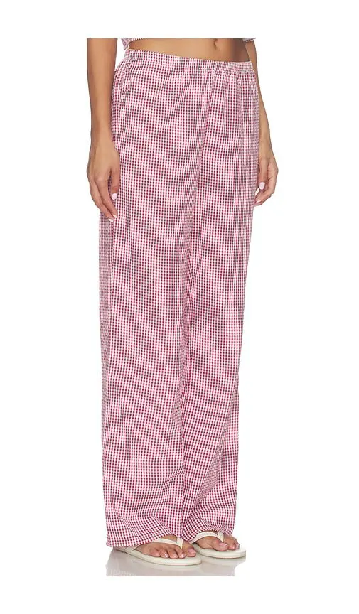 FAVORITE DAUGHTER The Everything Pant - Raspberry & White