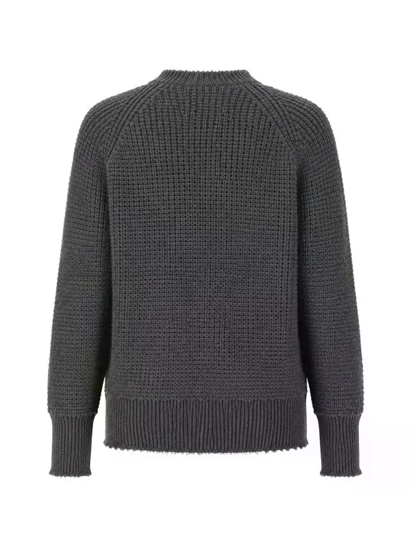 Dsquared2 Waffle-knit Raglan-sleeve Sweater
