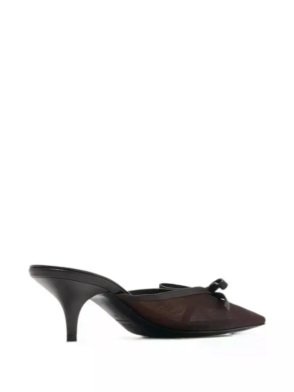 Miu Miu Mesh Bow-detail Pumps