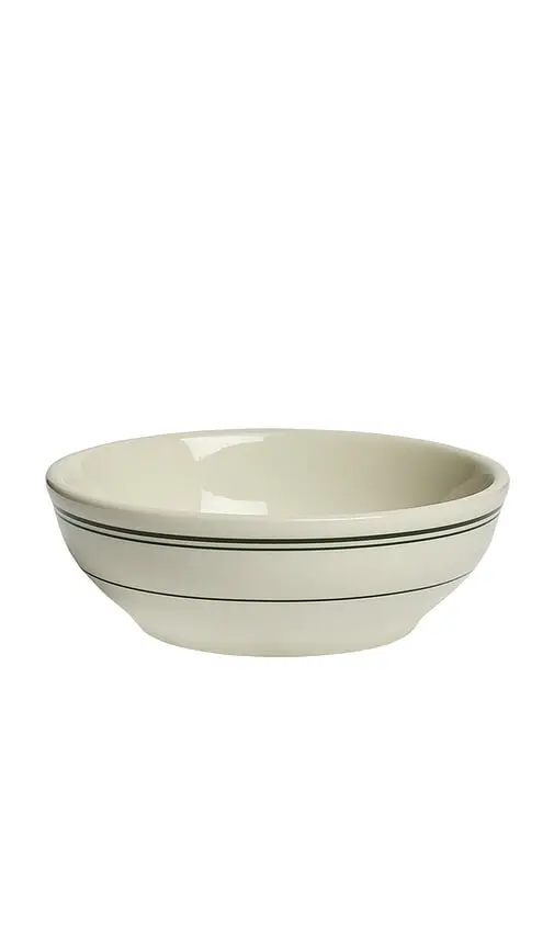FISH'S EDDY Greenband Bowl In White