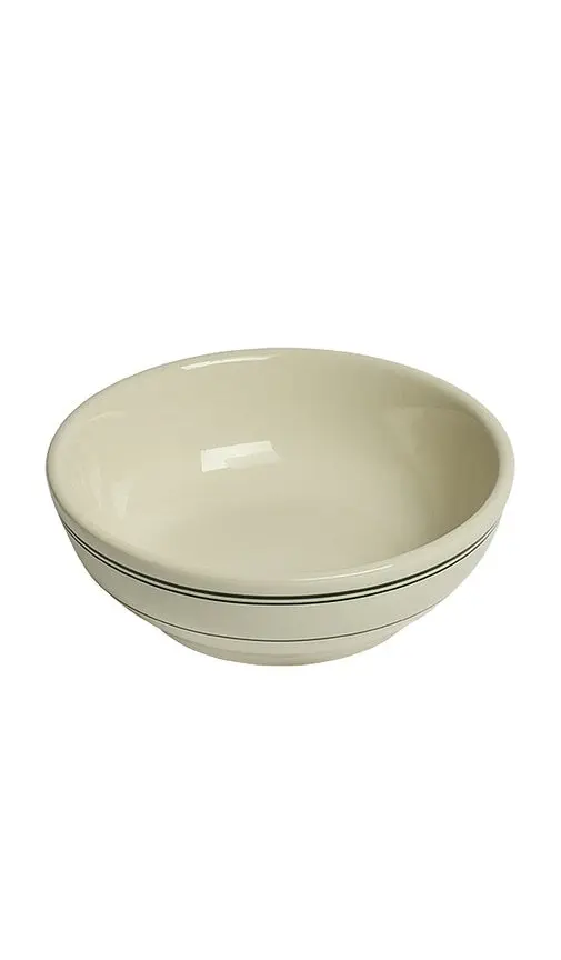 FISH'S EDDY Greenband Bowl In White