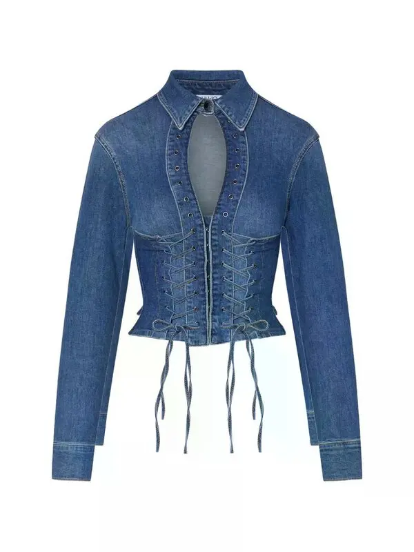 Liu Jo Lace-up Denim Jacket