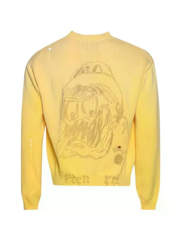 PALY Eden Distressed Graphic-print Sweater