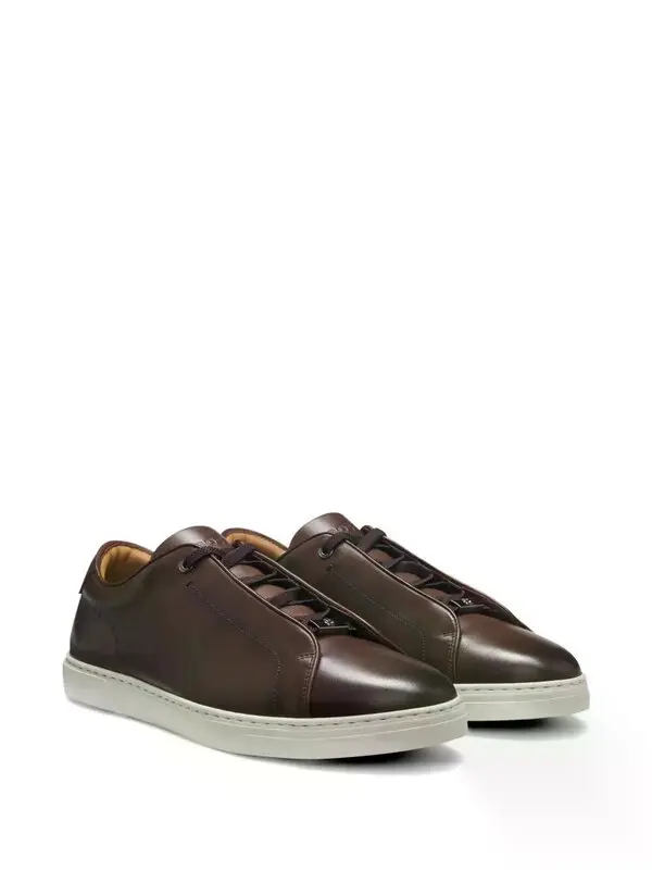 BOSS Gary Brushed Leather Sneakers