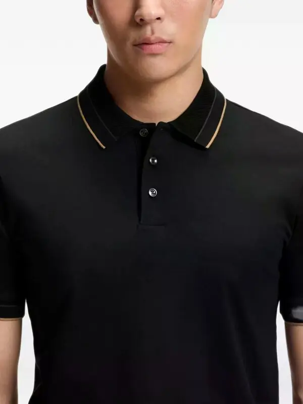 BOSS Cotton Polo Shirt - Black