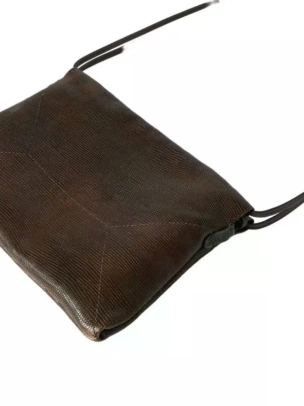 Brunello Cucinelli Pouch Bag In Lizard-effect Calfskin