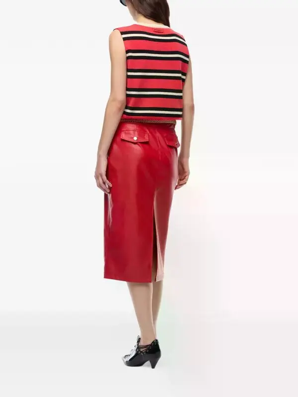 Pinko Striped Knitted Vest