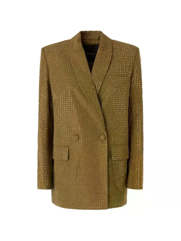 Pinko Stud-embellished Double-breasted Blazer
