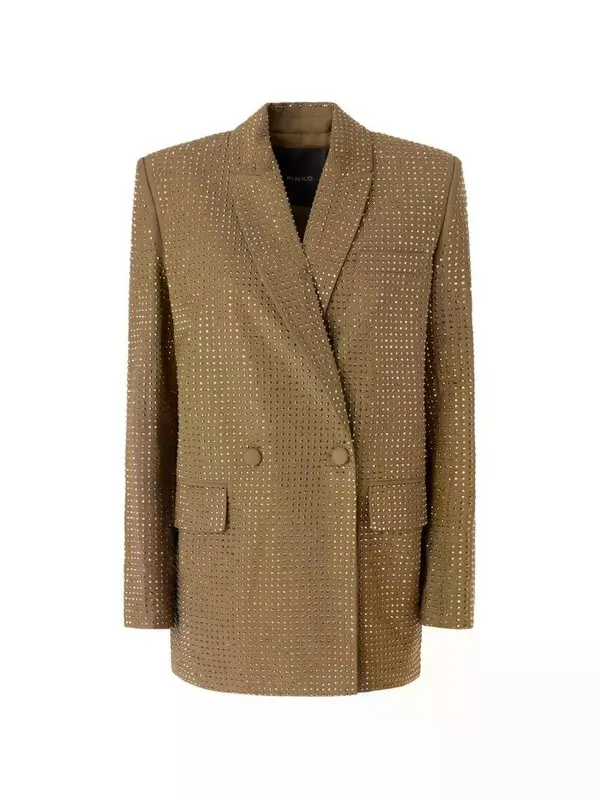 Pinko Stud-embellished Double-breasted Blazer