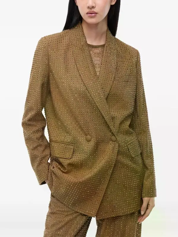 Pinko Stud-embellished Double-breasted Blazer