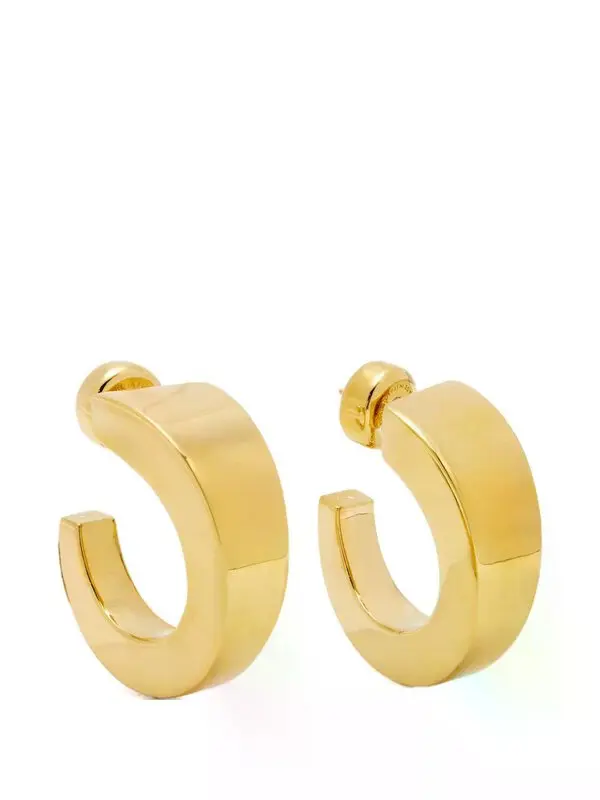 Amina Muaddi Anok -tone Hoop Earrings