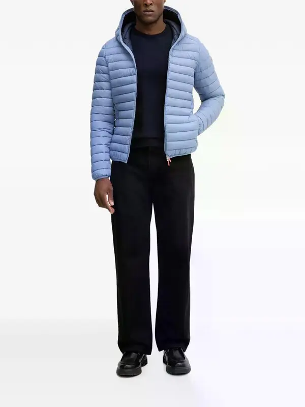 SAVE THE DUCK Hooded Padded Jacket With Zip Fastening