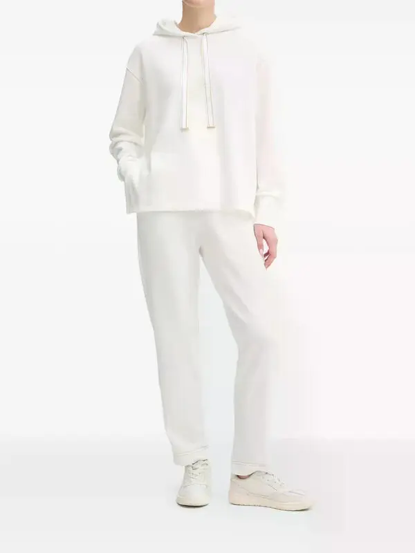 Luisa Spagnoli Drawstring Embroidered Hoodie