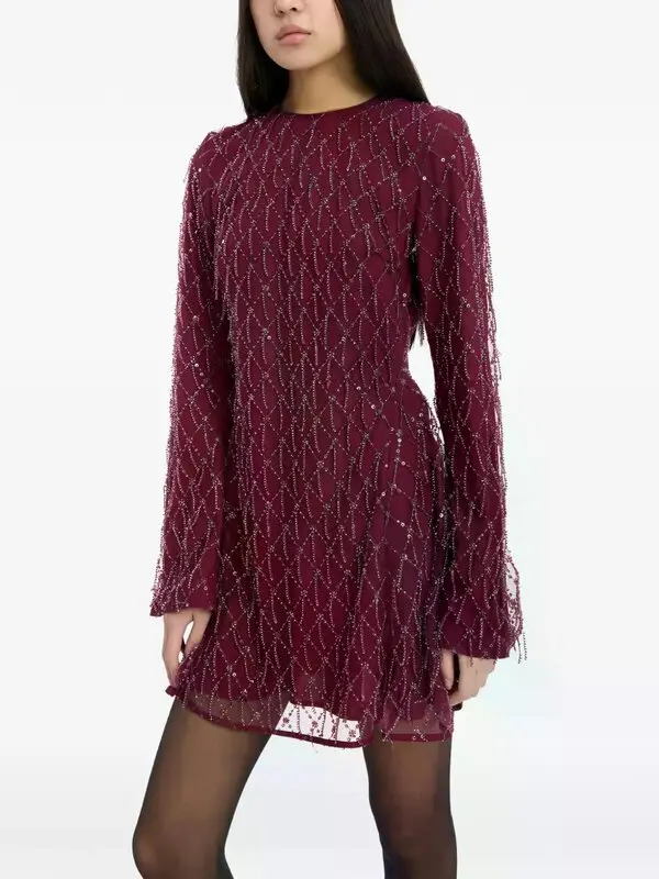ROTATE BY BIRGER CHRISTENSEN Sequin Embellished Mini Dress