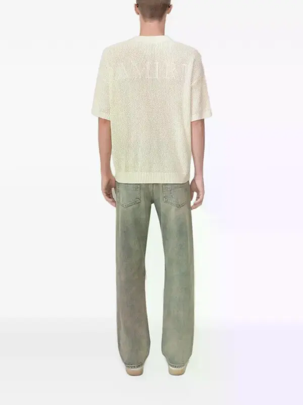 Amiri Mx1 Straight-leg Jeans With Distressed Finish - Blue