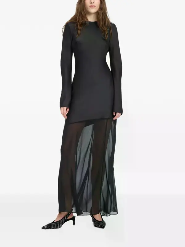ROTATE BY BIRGER CHRISTENSEN Maxi Ls Slit Dress