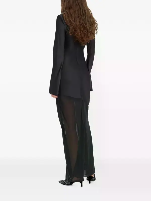 ROTATE BY BIRGER CHRISTENSEN Maxi Ls Slit Dress