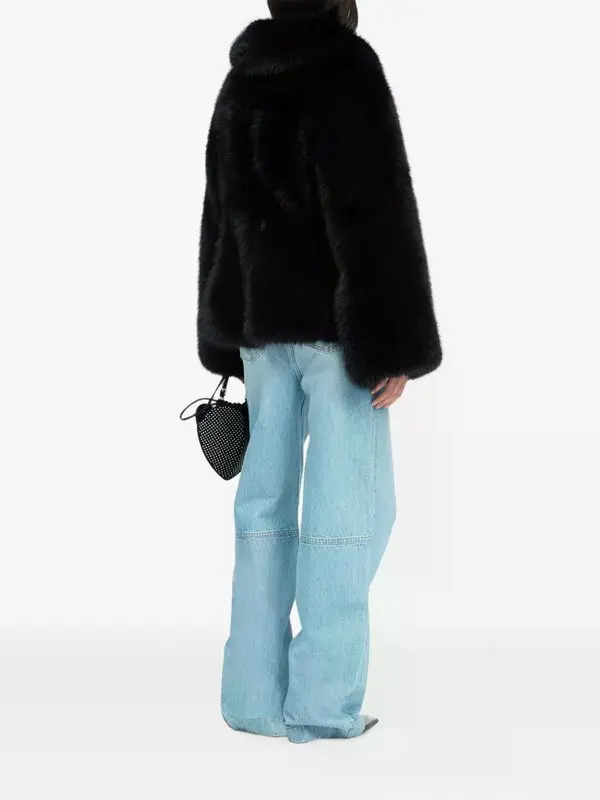 ROTATE BY BIRGER CHRISTENSEN Faux-fur Flared Jacket