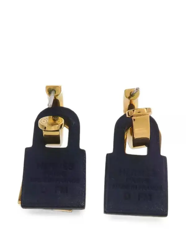 Hermès O'kelly Padlock Pendant Earrings