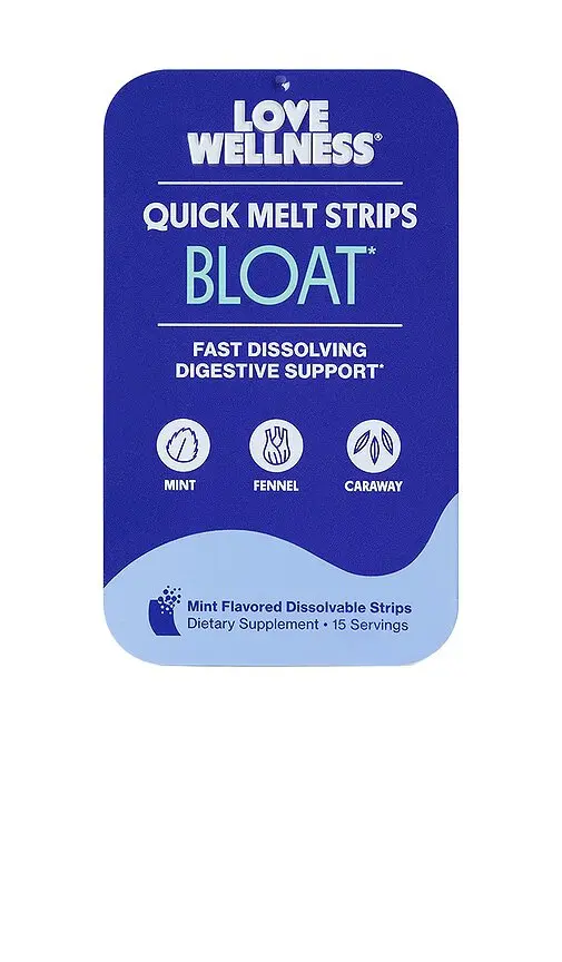 LOVE WELLNESS Quick Melt Strips Bloat - N,a
