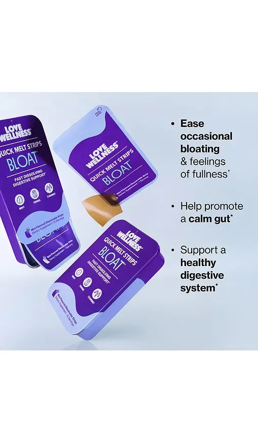 LOVE WELLNESS Quick Melt Strips Bloat
