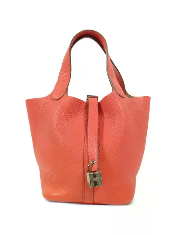 Hermès Picotin Leather Tote Bag - Pink
