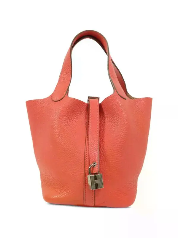Hermès Picotin Leather Tote Bag - Pink