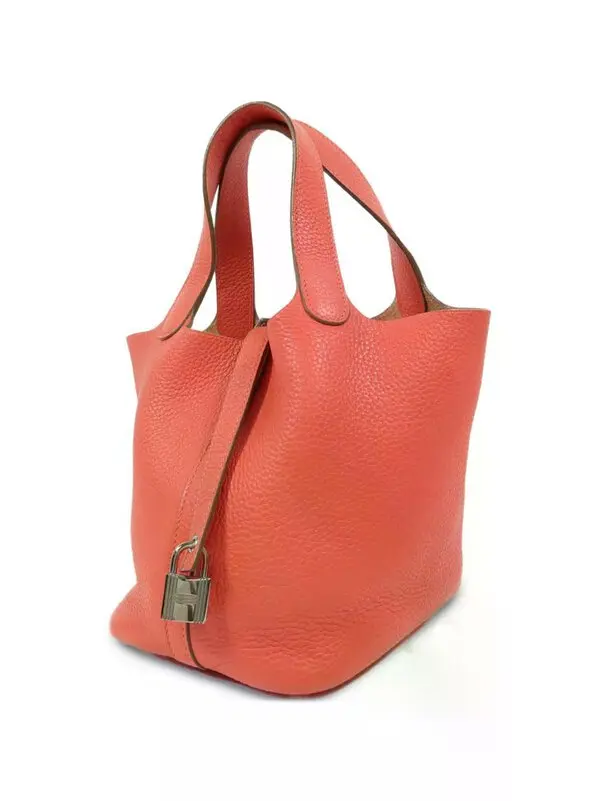 Hermès Picotin Leather Tote Bag - Pink
