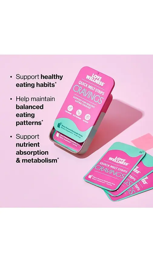 LOVE WELLNESS Quick Melt Strips Cravings