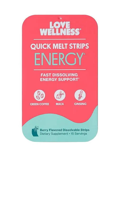 LOVE WELLNESS Quick Melt Strips Energy - N,a
