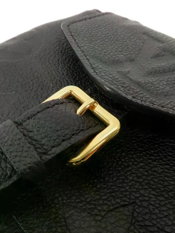 LOUIS VUITTON Monogram Empreinte Leather Backpack - Black