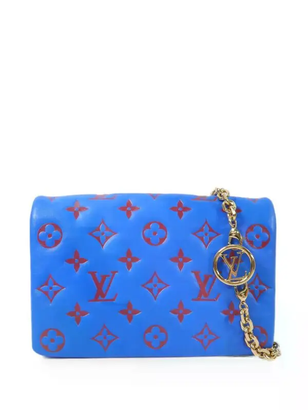LOUIS VUITTON Pochette Coussin Monogram Shoulder Bag - Blue