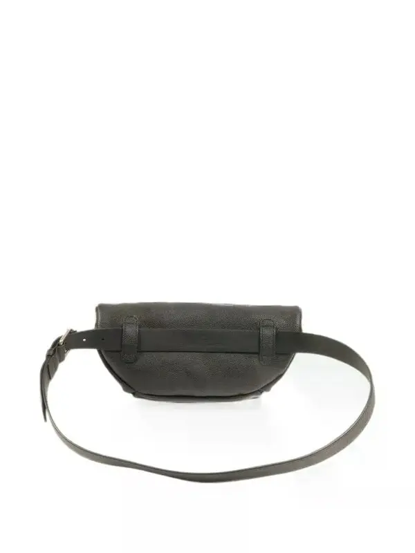 Gucci Gg Logo Leather Belt Bag