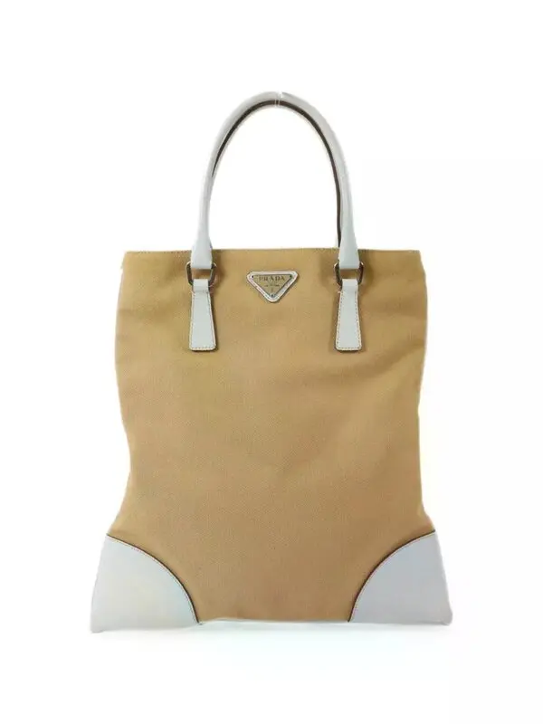 Prada Triangle-logo Tote Bag