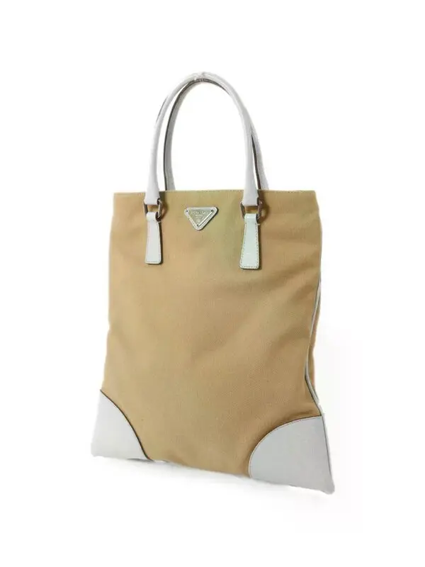 Prada Triangle-logo Tote Bag