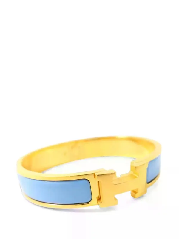 Hermès Clic H Enamel Bangle Bracelet