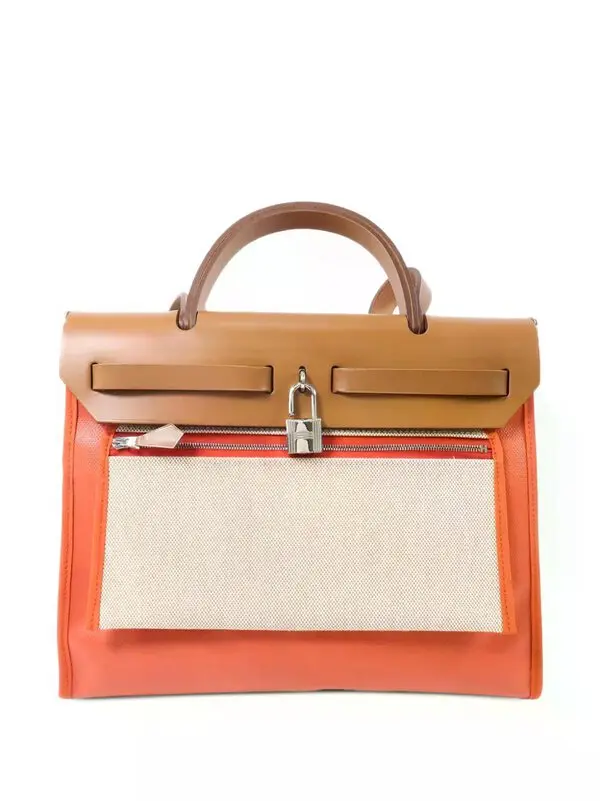 Hermès Herbag Pm Two-way Handbag - Orange