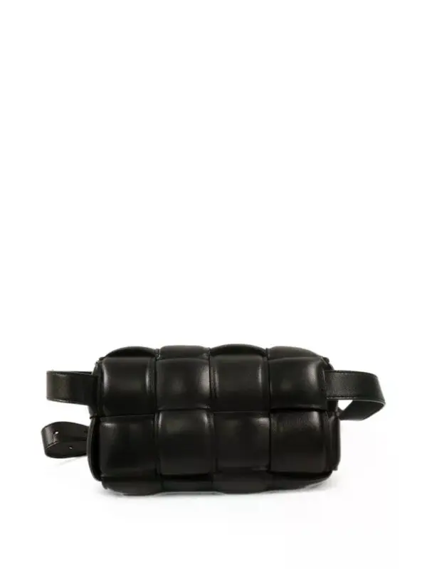 Bottega Veneta Cassette Intrecciato Padded Mini Bag - Black