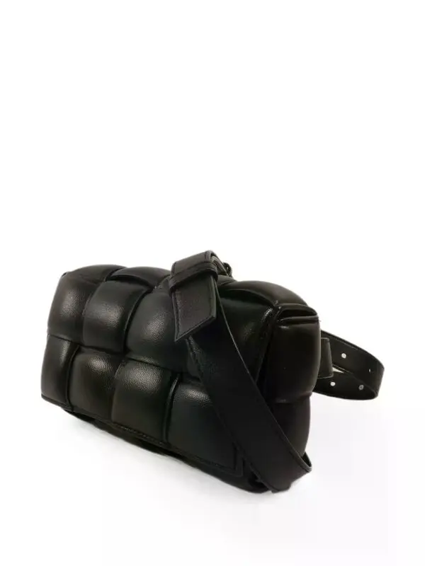 Bottega Veneta Cassette Intrecciato Padded Mini Bag - Black
