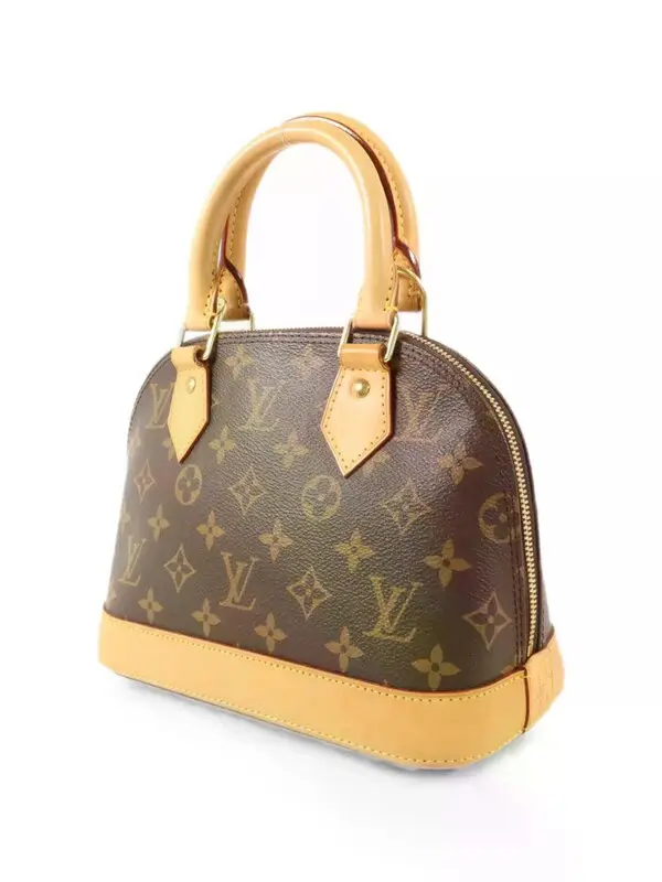 LOUIS VUITTON Monogram Canvas Bb Alma Handbag - Brown
