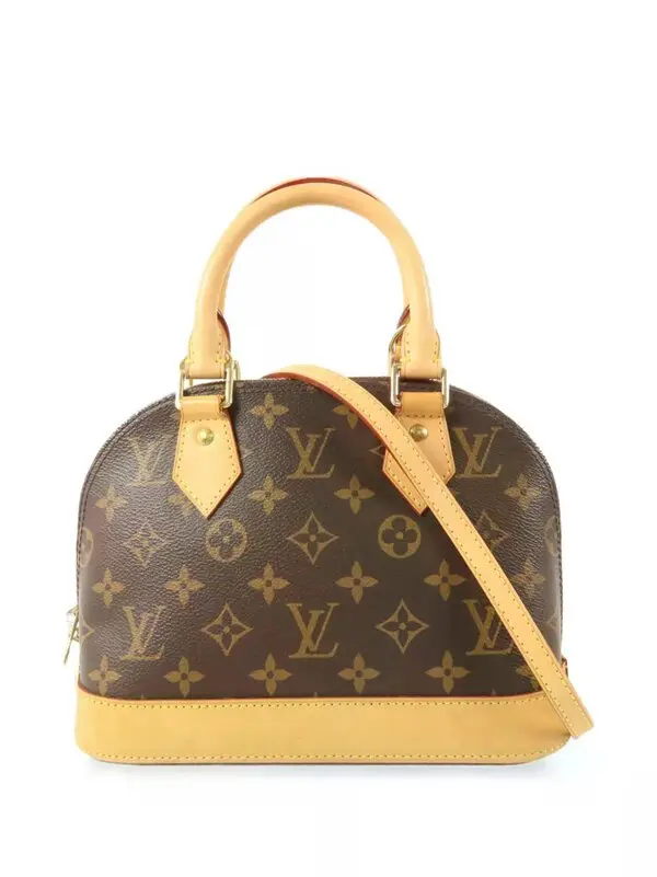 LOUIS VUITTON Monogram Canvas Bb Alma Handbag - Brown