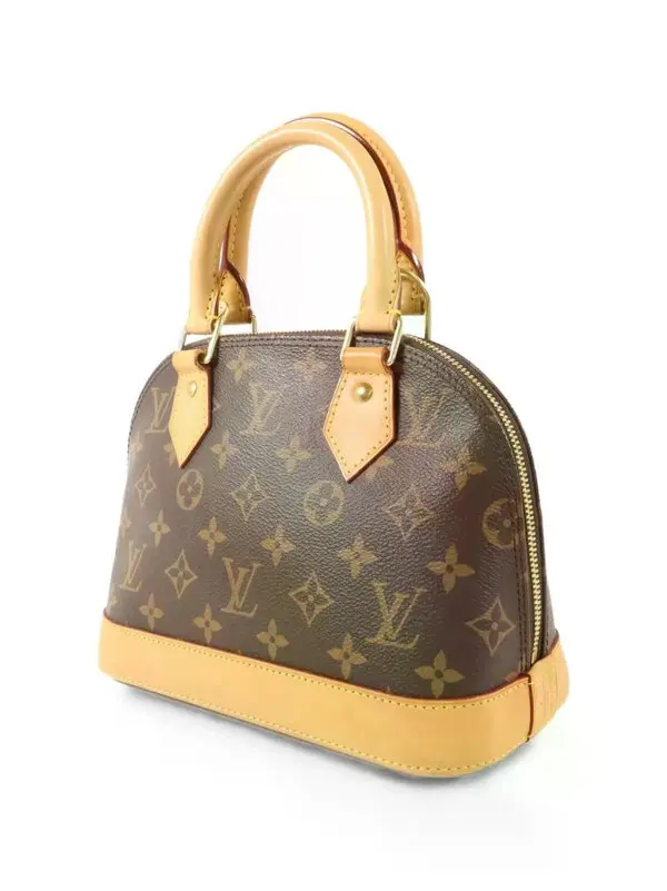 LOUIS VUITTON Monogram Canvas Bb Alma Handbag - Brown