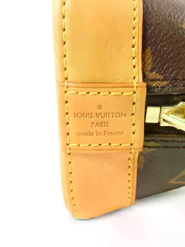 LOUIS VUITTON Monogram Canvas Bb Alma Handbag - Brown