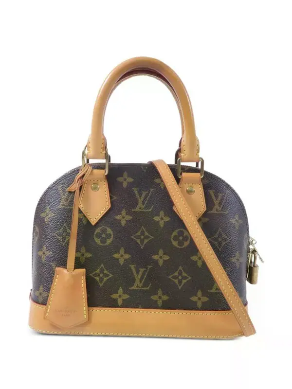 LOUIS VUITTON Monogram Canvas Bb Alma Tote Bag