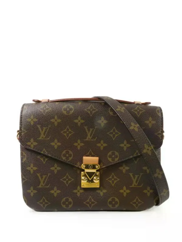 LOUIS VUITTON Monogram Pochette Metis Shoulder Bag - Brown