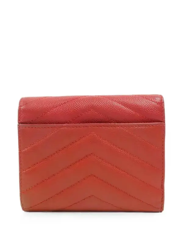 Saint Laurent Cassandre Quilted Tri-fold Wallet