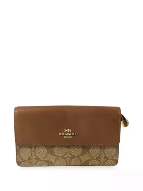COACH VINTAGE Monogram Print Clutch Bag