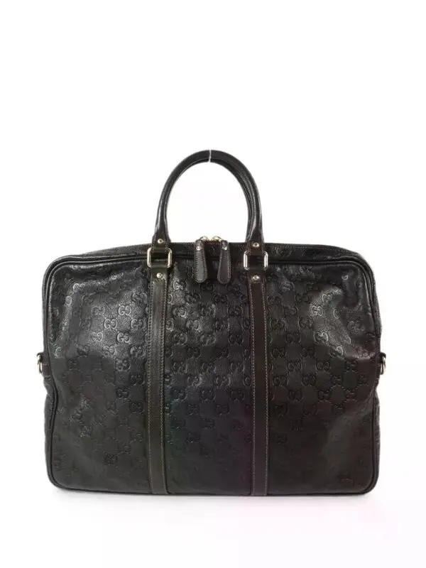 Gucci Gg Briefcase Handbag - Brown