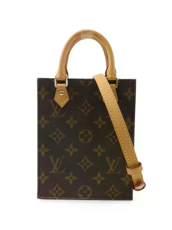 LOUIS VUITTON Monogram Petit Sac Plat Shoulder Bag